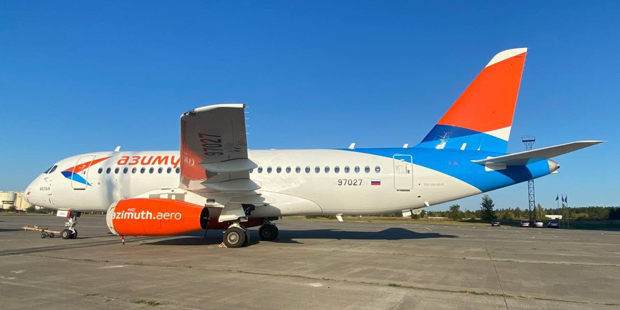 SSJ100 from the 2022 backlog transferred to Azimut Airlines for ...